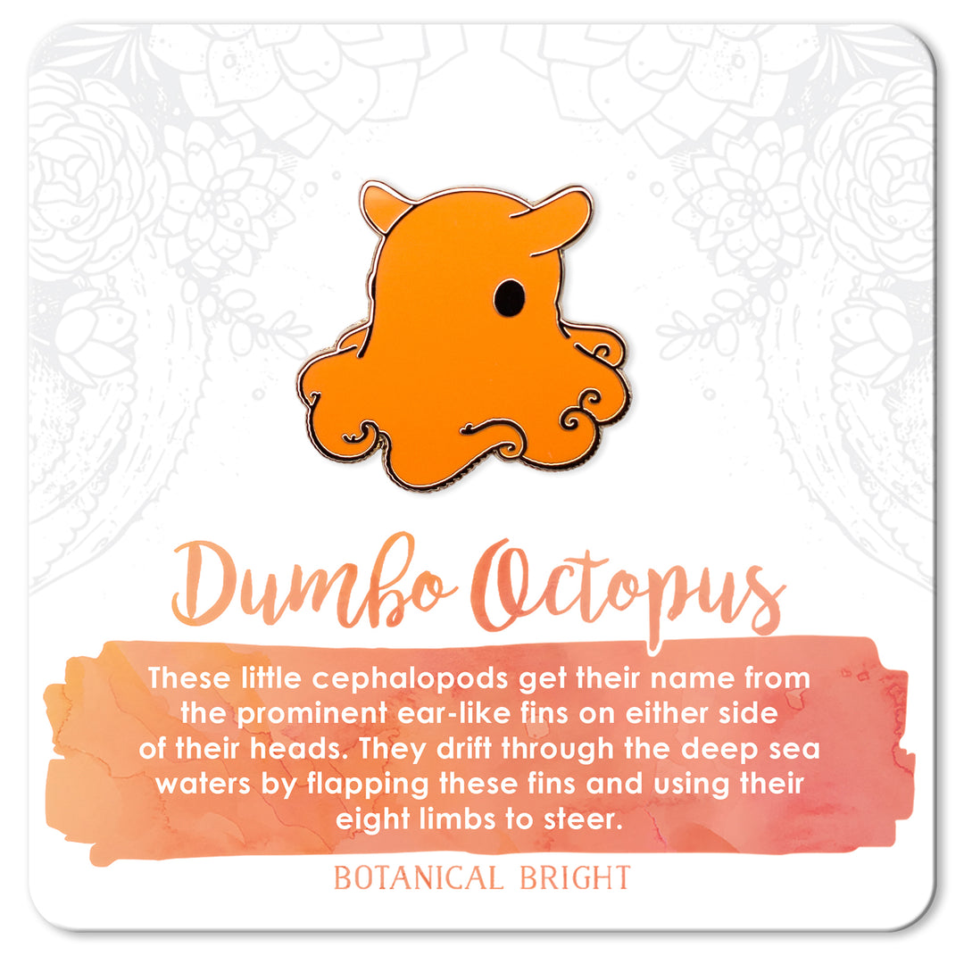 Dumbo Octopus Enamel Pin – Botanical Bright