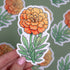 Marigold Waterproof Vinyl Sticker – Botanical Bright