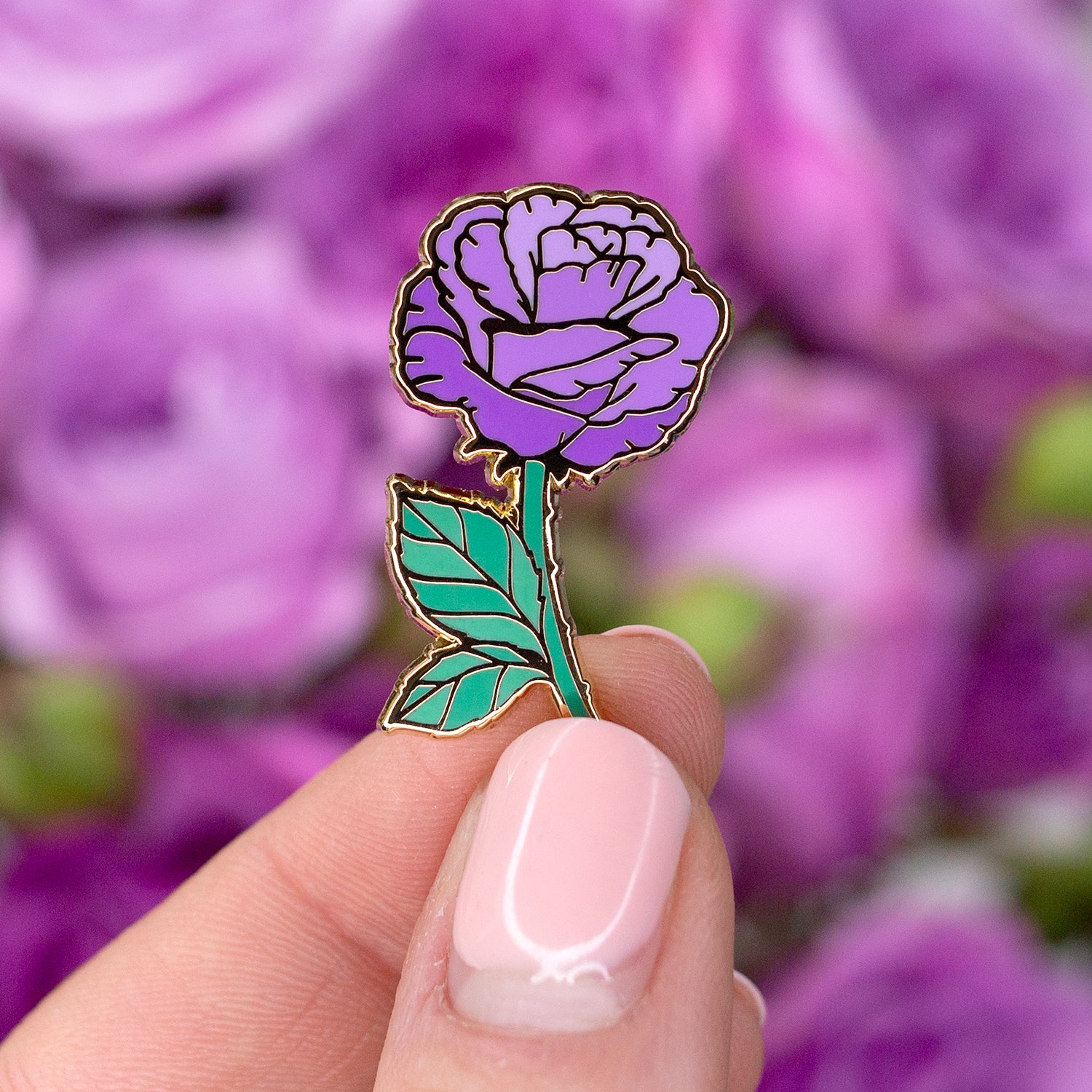 Rose Enamel Pin – Botanical Bright - Add a Little Beauty to Your Everyday
