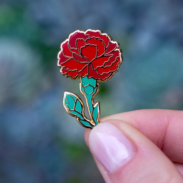 Carnation Enamel Pin – Botanical Bright