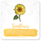 Sunflower Enamel Pin – Botanical Bright