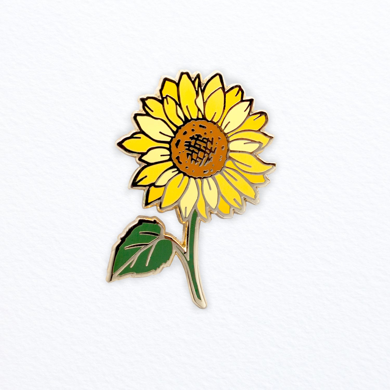 Sunflower Enamel Pin – Botanical Bright